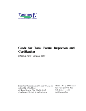 Fillable Online Guide for Tank Farms Inspection and Certification ...
