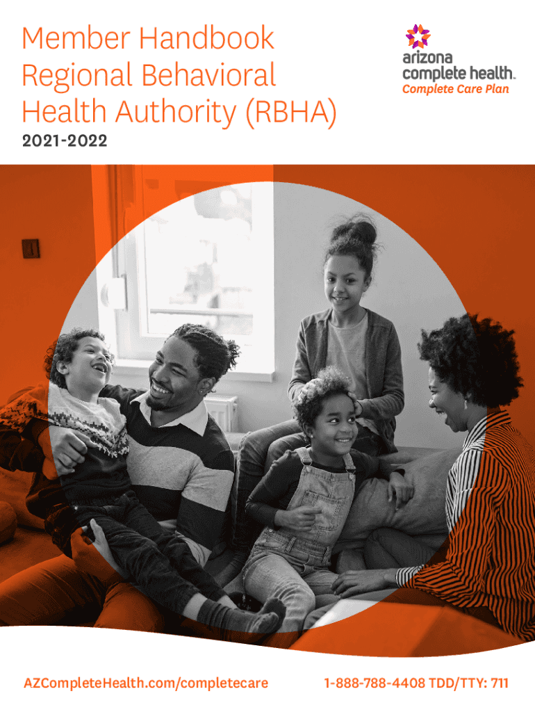 Fillable Online Member Handbook Regional Behavioral Health Authority ...