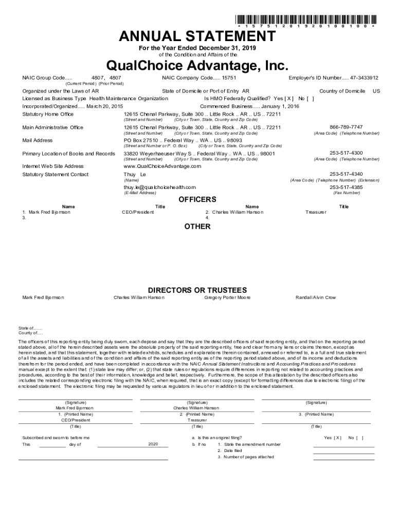 Fillable Online 81 Ace American Insurance Company, Annual Statement for ...