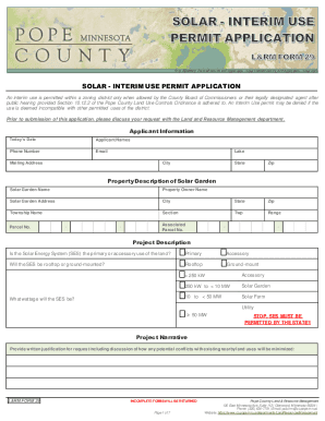 Fillable Online INTERIM USE PERMIT (IUP) APPLICATION FORM1 Fax Email ...