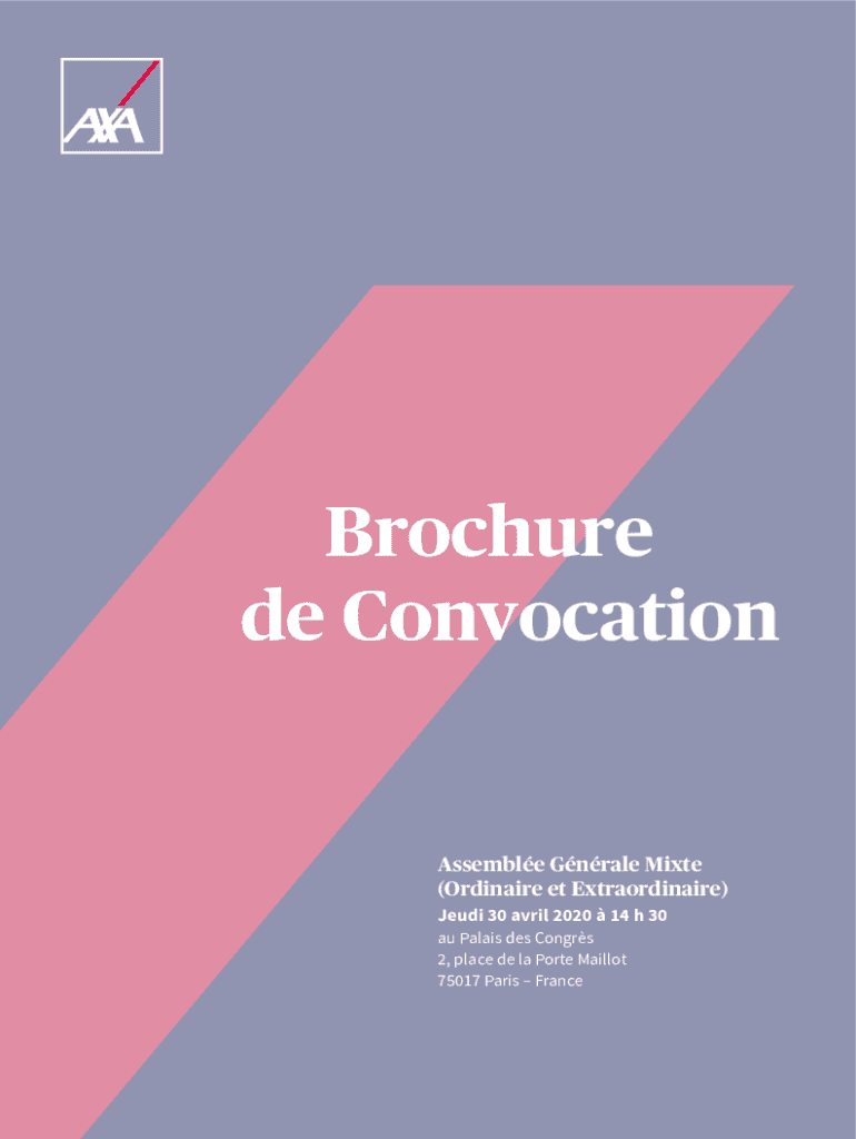 Fillable Online Brochure de Convocation - axa-contento-118412.eu Fax Email Print - pdfFiller