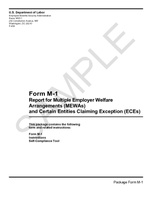 Fillable Online Form M-1 Report for Multiple Employer ...