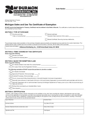 Fillable Online Michigan Department of Treasury Form 3372 (Rev. 8-09 ...