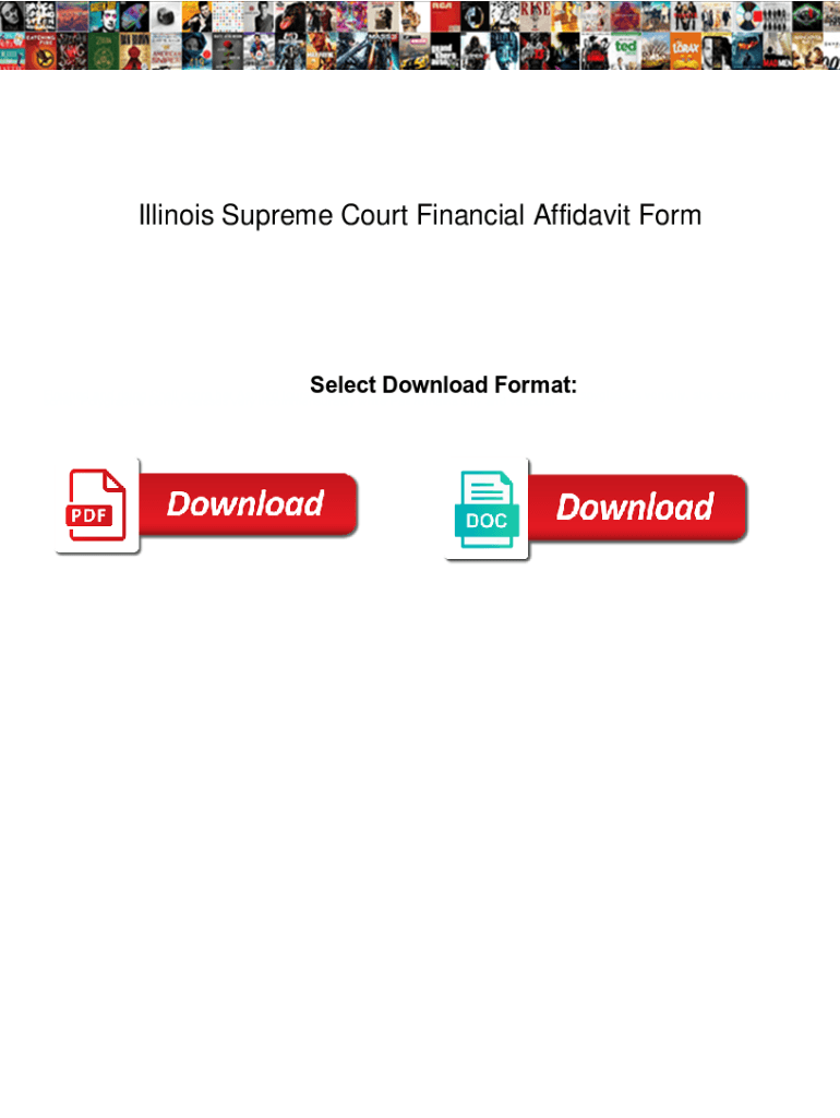 Fillable Online Illinois Supreme Court Financial Affidavit Form ...