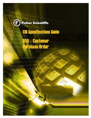Fillable Online beta-static.fishersci.comcontentdamFisher Scientific EDI Specifications 850 ...