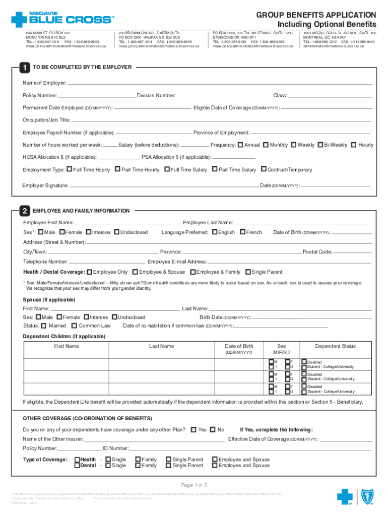 Fillable Online Fillable Online mta APPLICATION FOR GROUP BENEFITS ...