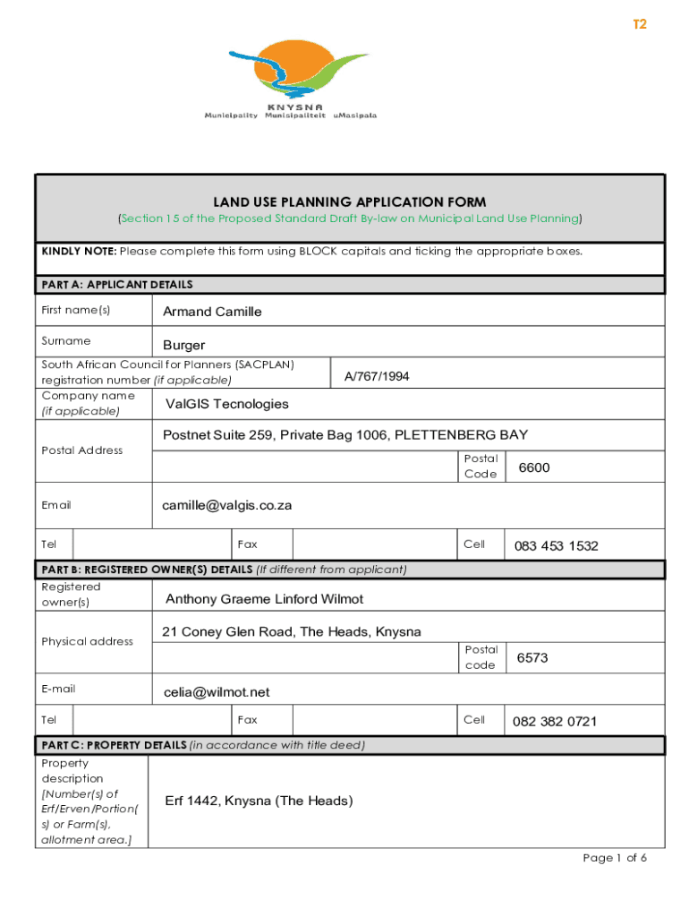 Fillable Online www.pdffiller.com449267406--T2-LAND-USEFillable Online ...