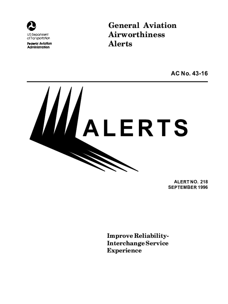 Fillable Online Fillable Online faa general aviation airworthiness ...
