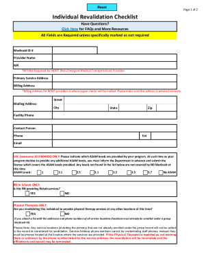 Fillable Online North Dakota Medicaid Sole Proprietor Revalidation Checklists Fax Email Print ...