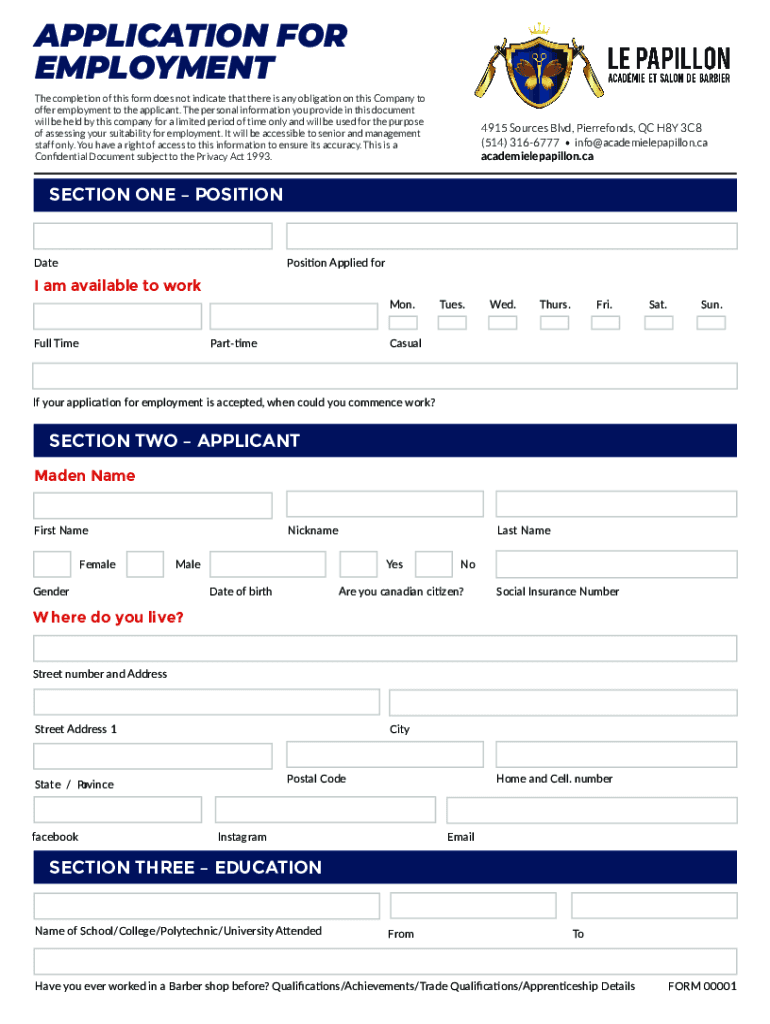 Fillable Online Employment Application Agreement - Abbott Laboratories ...