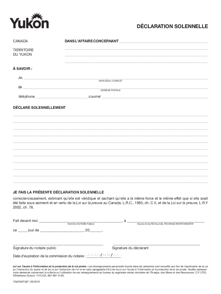 Fillable Online DCLARATION SOLENNELLE POUR ACTE DE CESSION DUN BAIL DE ...