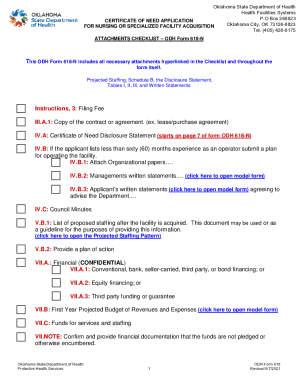 Fillable Online CERTIFICATE OF NEED APPLICATION FOR STANDARD REVIEW ...