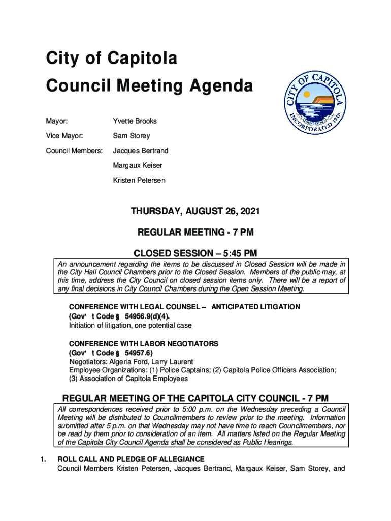 Fillable Online capitolaca.iqm2.comCitizensFileOpenCity of Capitola ...