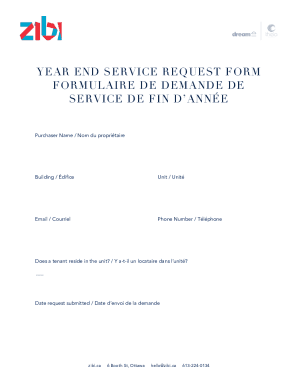 Fillable Online Year End Service Request Form.docx Fax Email Print ...