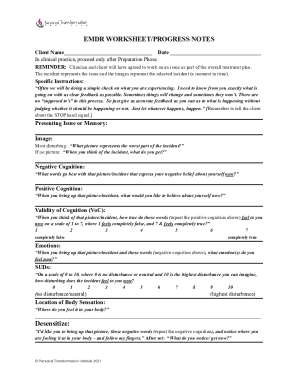 Fillable Online EMDR WORKSHEET.docx Fax Email Print - pdfFiller