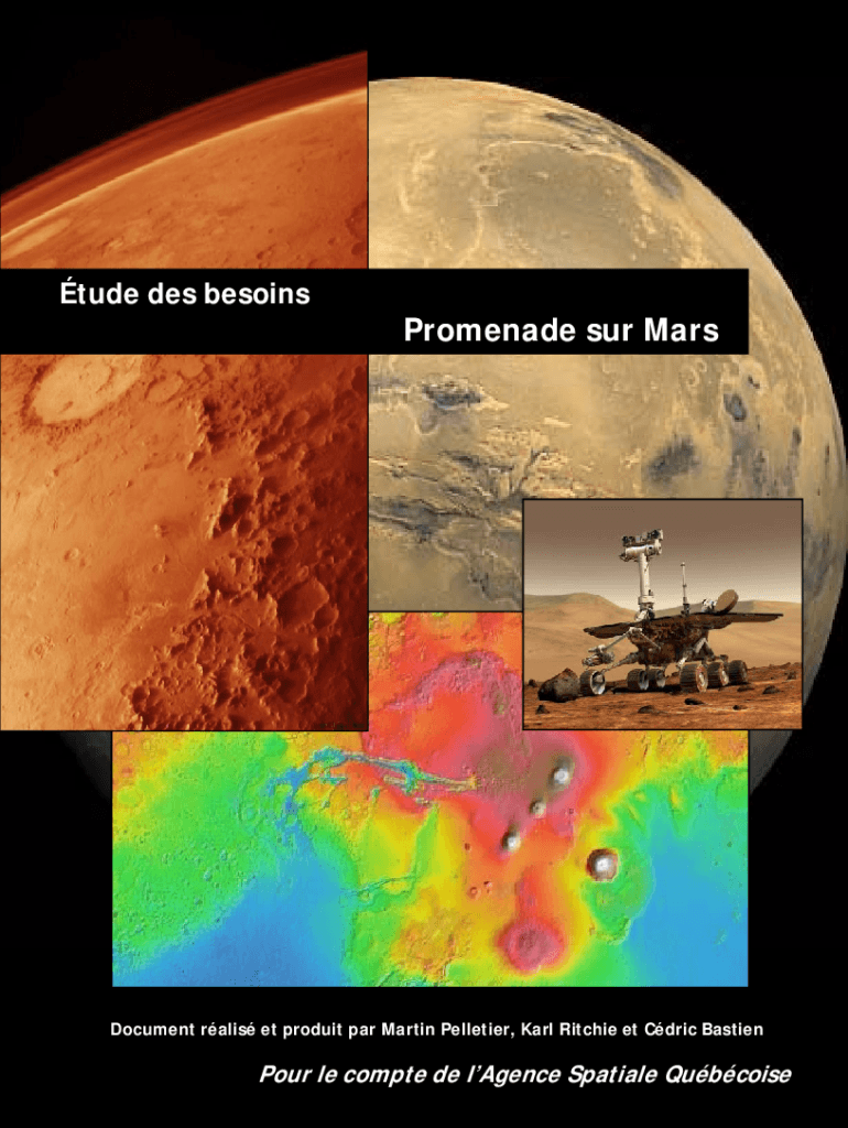 Fillable Online tude des besoins Promenade sur Mars - salihayacoub.com ...