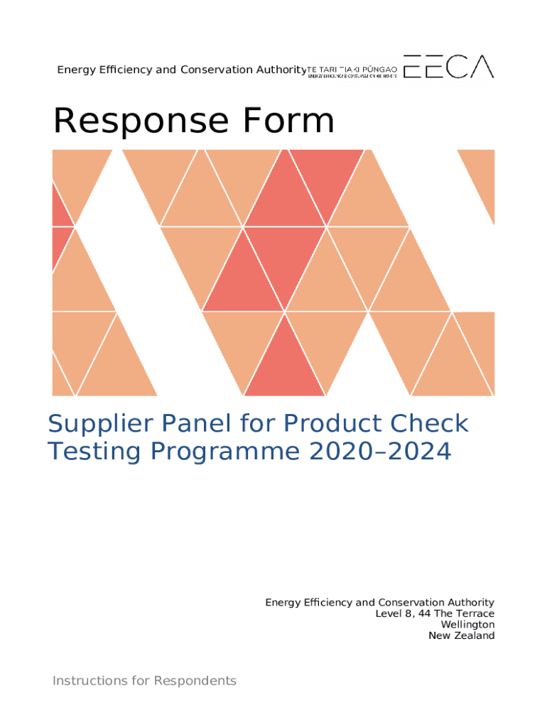 Response for Supplier Panel RFP Doc Template | pdfFiller