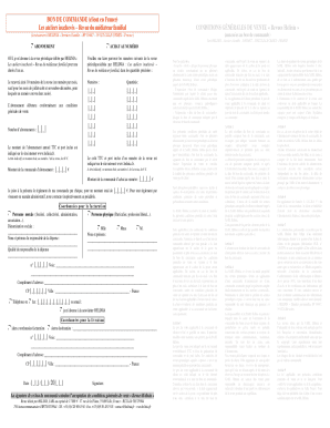 Fillable Online Bon de commande France Fax Email Print - pdfFiller