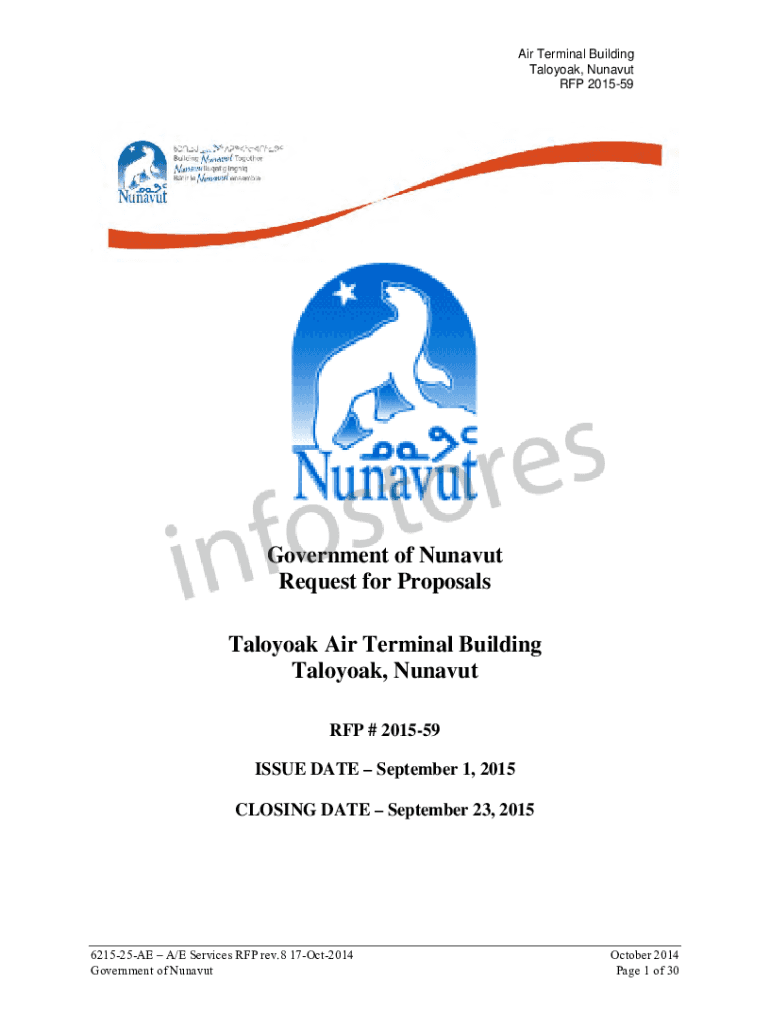 Fillable Online www.competitionline.comuploaddownloadsGovernment of Nunavut Request for ...