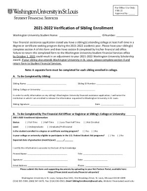Fillable Online 2021-2022 Verification Worksheet - Financial Aid Fax ...