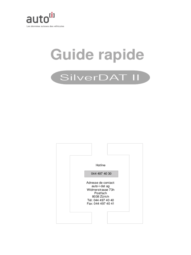 Fillable Online Guide rapide - auto-i-dat Fax Email Print - pdfFiller