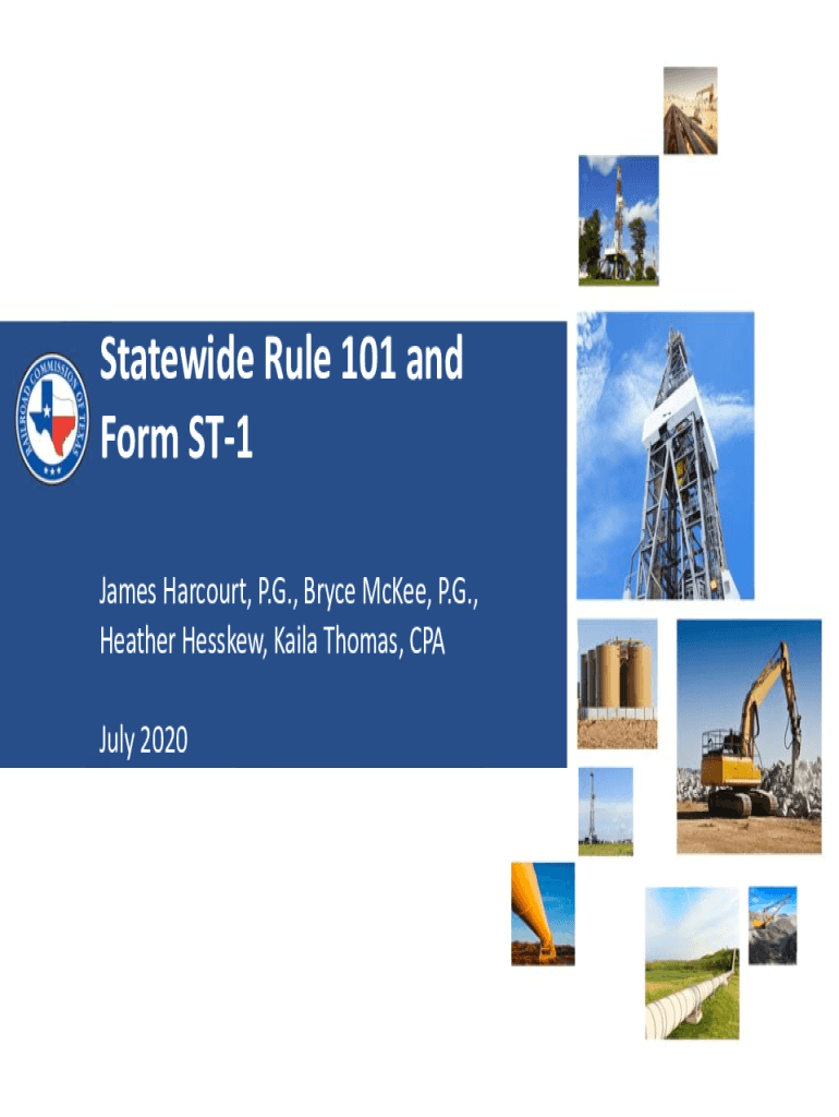 Fillable Online rrc.texas.govmediastbfqwdoStatewide Rule 101 and Form ...