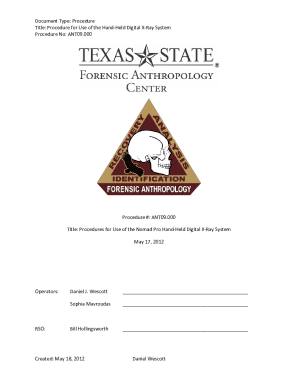 Fillable Online gato-docs its txstate Document Type: Procedure Title ...