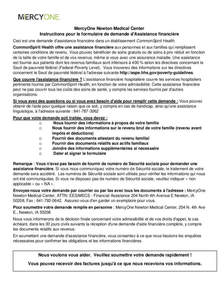 Fillable Online www.mercyone.org newton assetsMercyOne Newton Medical ...