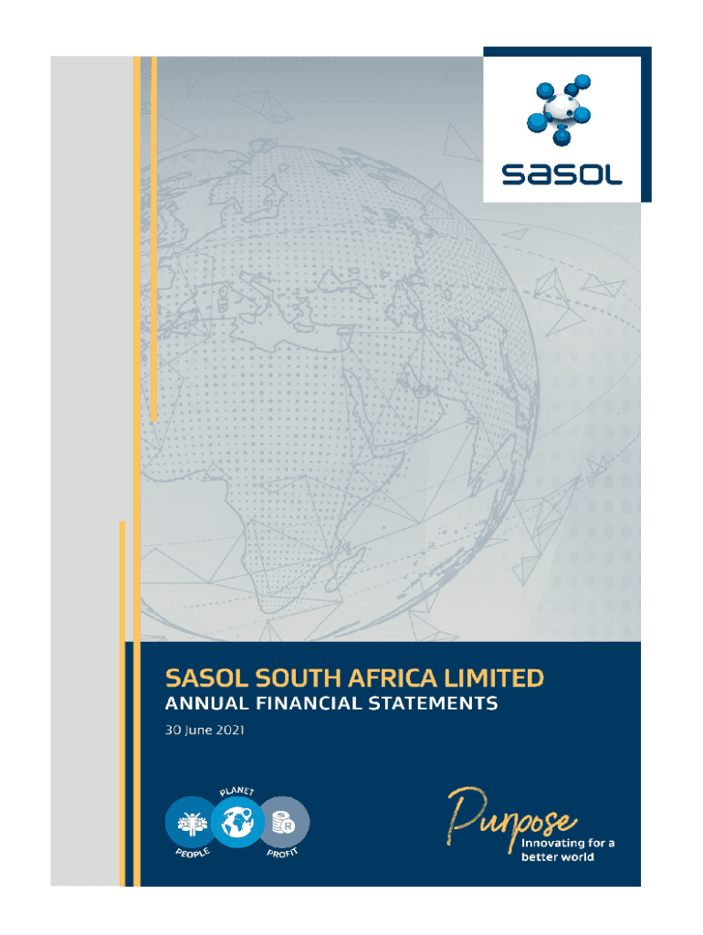 Fillable Online Sasol South Africa Limited Annual Financial Statements for ... Fax Email Print ...