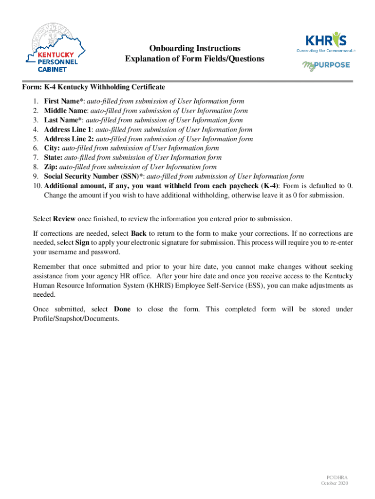Fillable Online personnel ky personnel.ky.gov DHRA ONB ...