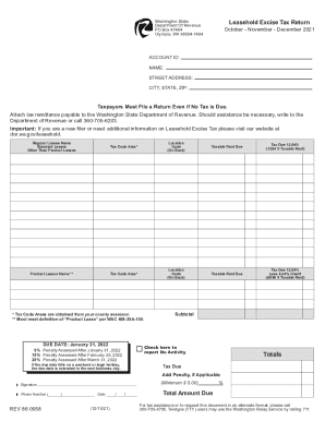 Fillable Online dor wa Fillable Online dor wa Department of Revenue or ...