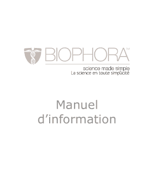 Fillable Online Features and Benefits of Biophora Science Made Simple ...