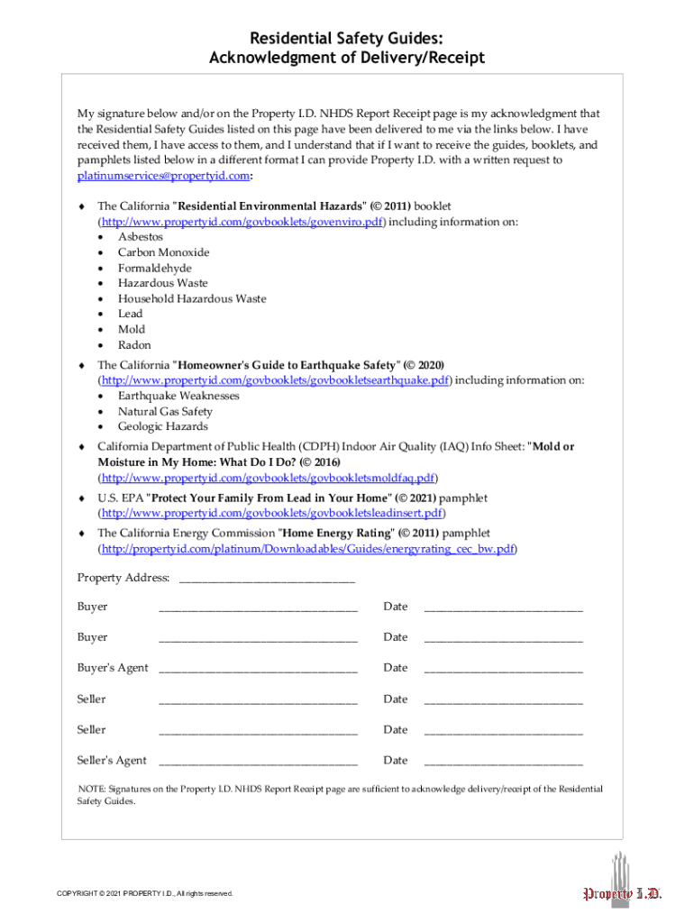 Fillable Online Government booklets, handouts, and safety guides ...