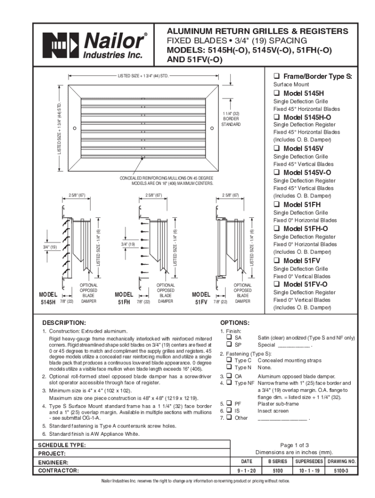 Nailor 5145h - Fill Online, Printable, Fillable, Blank | pdfFiller