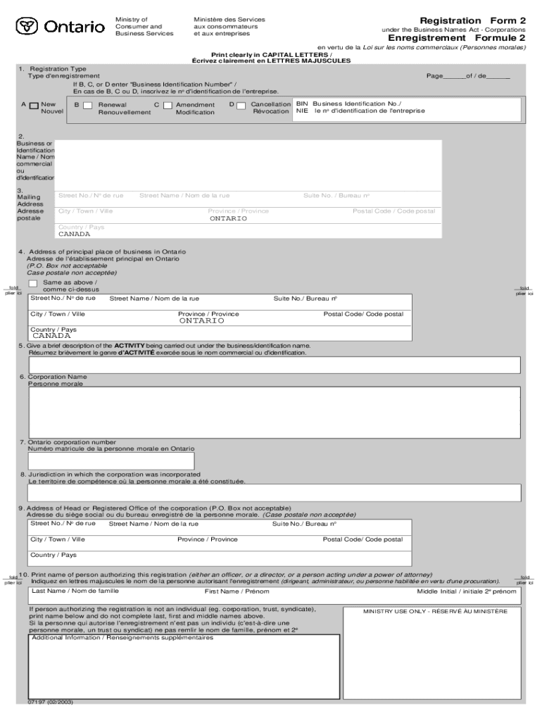 Fillable Online Fillable Online gsl Registration Form 6 Business Names ...