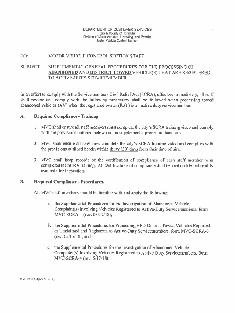 Fillable Online Motor Vehicle, Licensing, And Permits Division ...