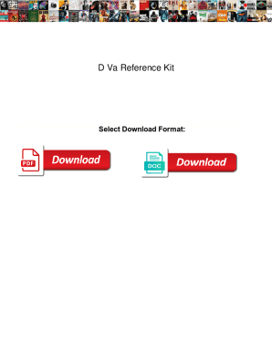 Fillable Online D Va Reference Kit edit. D Va Reference Kit list Fax ...