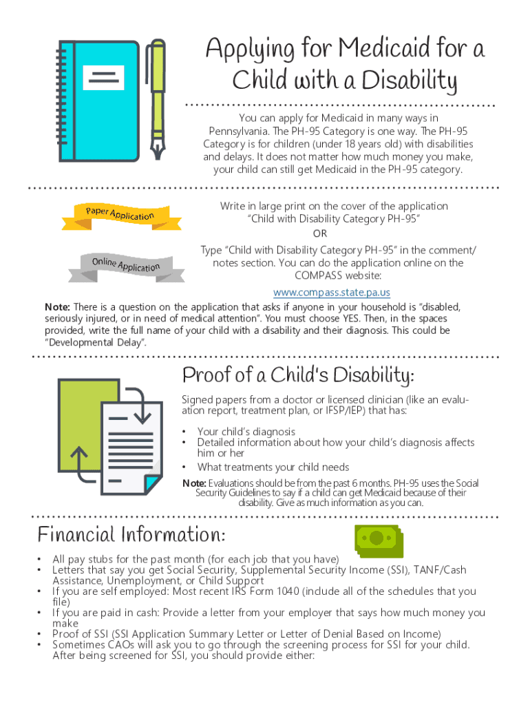 Fillable Online Applying for Medicaid for a Child with a Disability Fax ...
