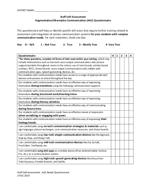 Fillable Online AAC Assessment Forms : PrAACtical AAC Fax Email Print ...