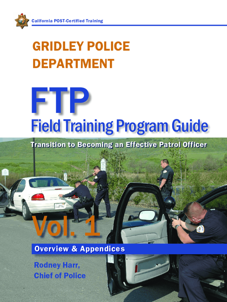 Fillable Online Fillable Online Field Training Program Guide - City of ...