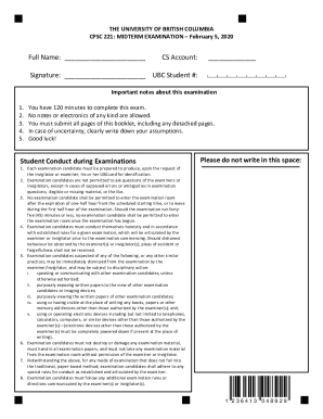 Fillable Online Sample 2mt3soln - CPSC 221 - Basic Algorithms And Data ...