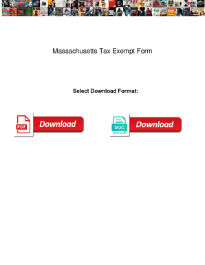 Fillable Online Massachusetts Tax Exempt Form bookmark. Massachusetts ...