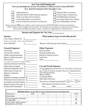 Fillable Online 1099 MISC, Independent Contractors, and Self-Employed 1 ...