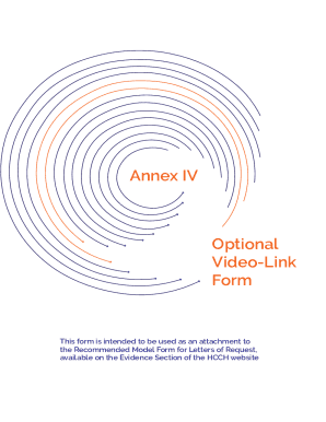 Fillable Online Annex IV Optional Video-Link Form Fax Email Print ...