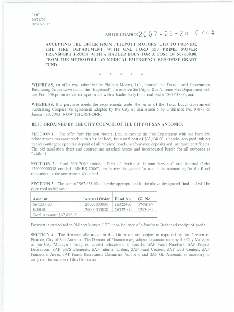 Fillable Online tdspolicy-texasdisposalsys.netdna-ssl.comwp2 ORDINANCE ...