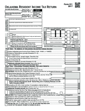 Fillable Online www.taxformfinder.orgforms20192019 Oklahoma Resident ...