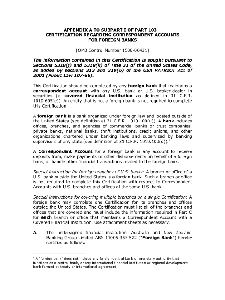 Fillable Online US-Patriot-Act-Certificate-16-Sep-21 Fax Email Print ...