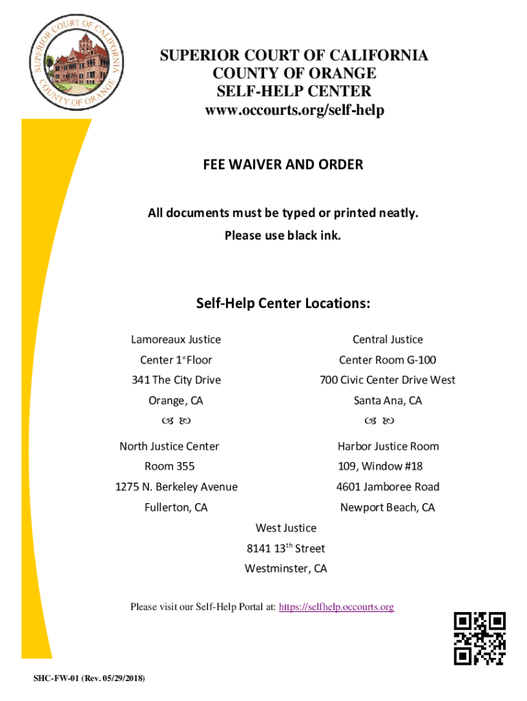 Fillable Online www.occourts.org forms localSUPERIOR COURT OF ...