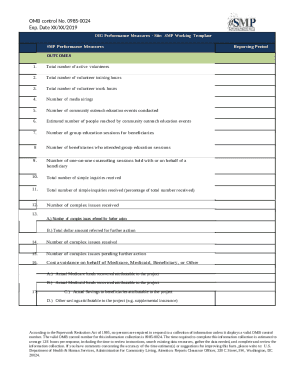 Fillable Online Form 1 1 SMP Outcome Form Fax Email Print - pdfFiller