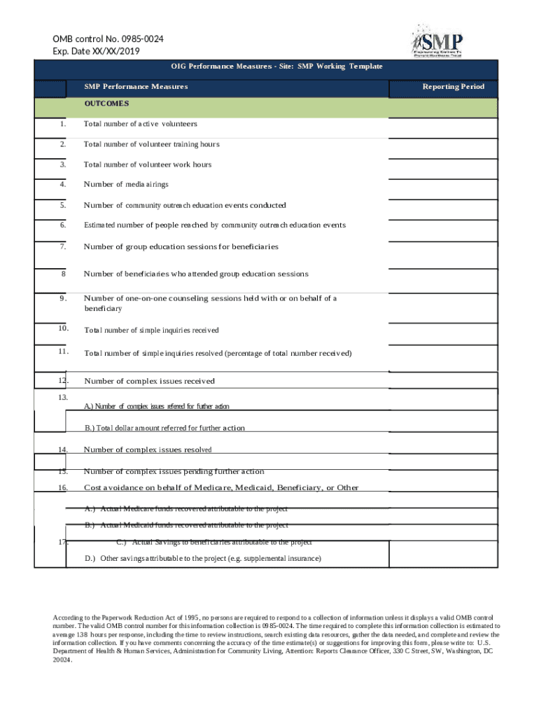 Fillable Online Form 1 1 SMP Outcome Form Fax Email Print - pdfFiller